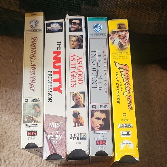Media | Vintage Vhs Movie Collection Set Of 5 | Poshmark